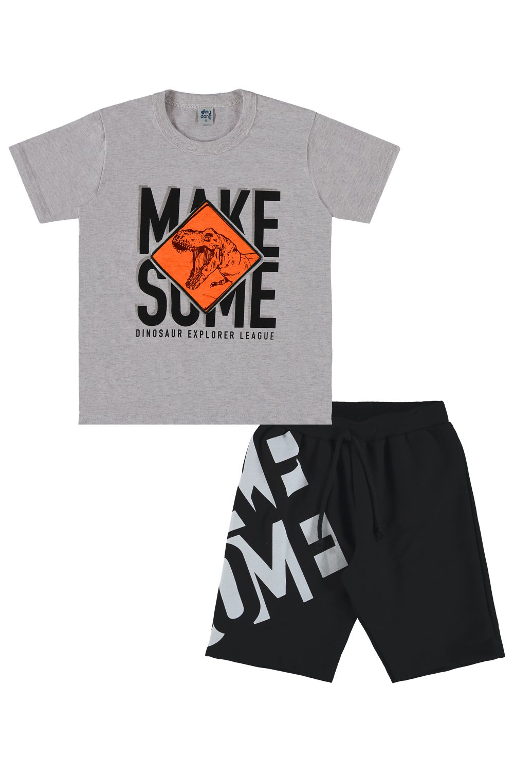 Conjunto Curto Infantil Menino Make Some Mescla - Ding Dang