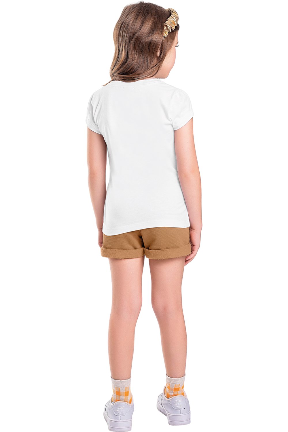 Conjunto Curto Infantil Menina Sunshine Branco - Fakini