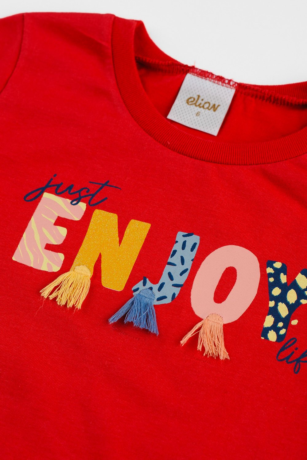 Conjunto Elian Infantil Menina Enjoy Vermelho