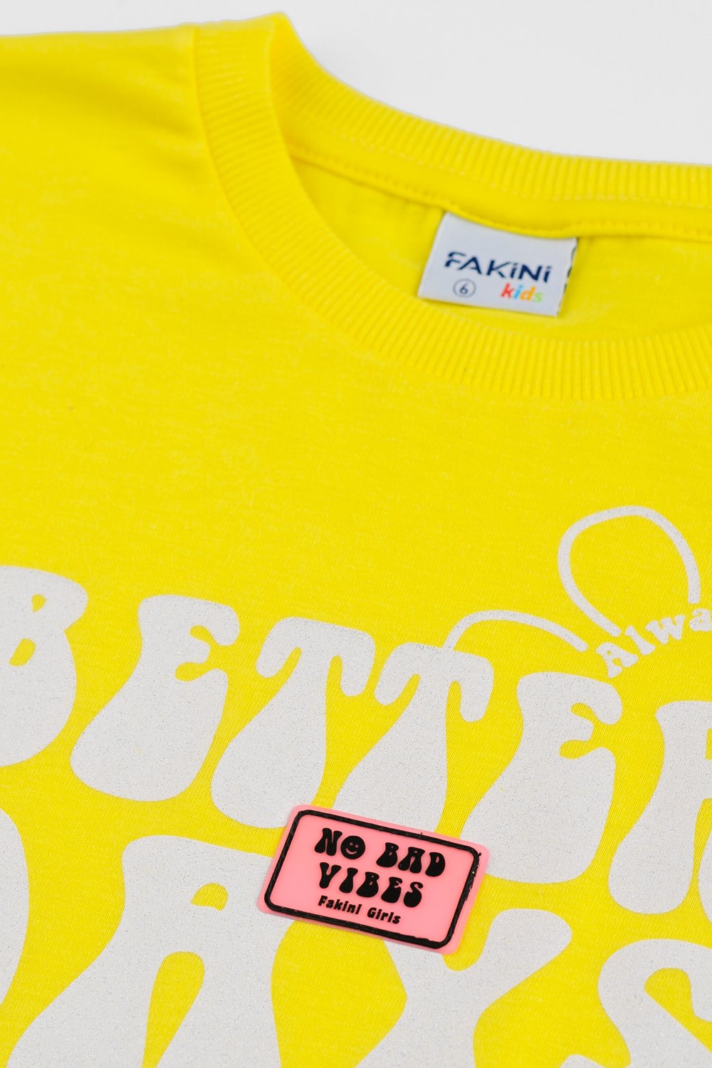 Conjunto Fakini Infantil Menina Better Days Amarelo