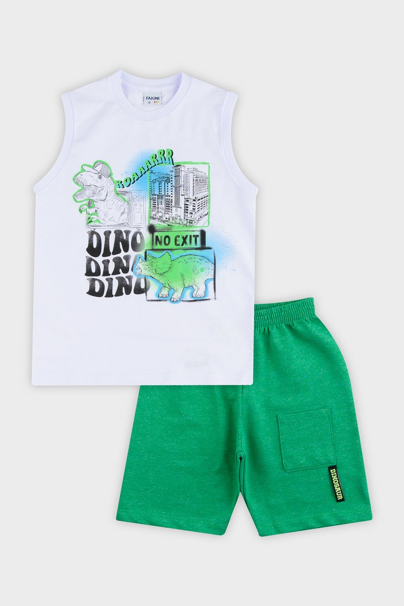 Conjunto Fakini Infantil Menino No Exit Branco