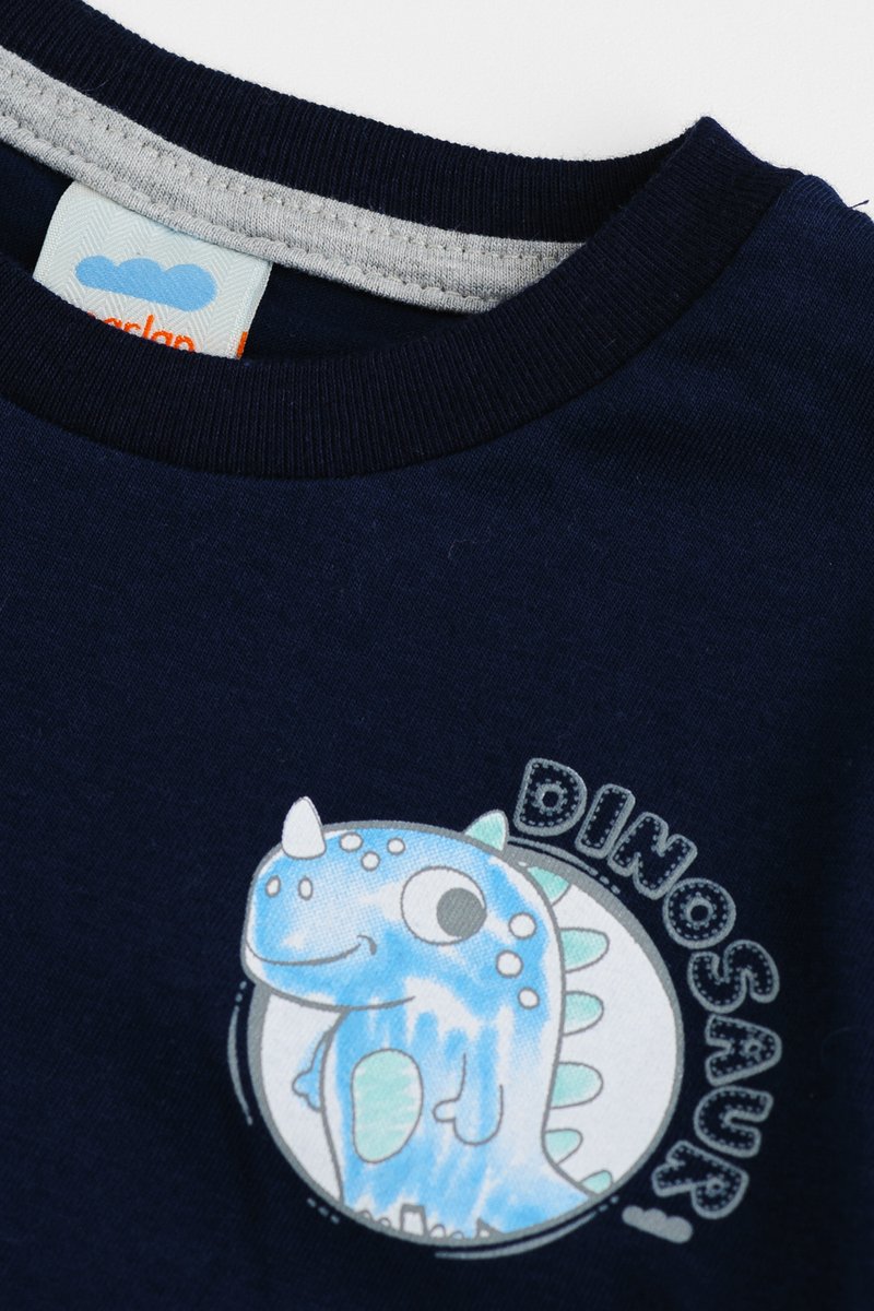 Conjunto Marlan Bebê Menino Dinosaur Marinho