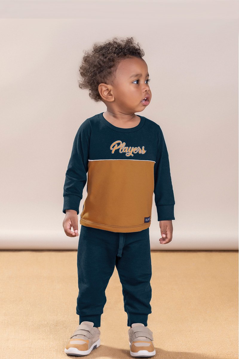 Conjunto Longo Bebê Menino Players Colorittá